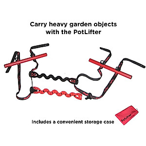 PotLifter - Potted Plant Mover and Essential Lifting Tool For Garden Flower Pots, Planters, Trees, Rocks - Lifts Up to 200 Pounds - A Plant Caddy Alternative, Easily Move Heavy Items Around Your Yard