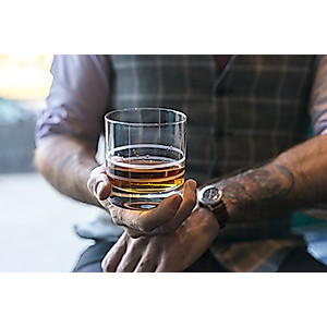 Crafthouse By Fortessa Professional Barware by Charles Joly Signature Collection, 4 Count (Pack of 1), Double Old Fashioned Glass