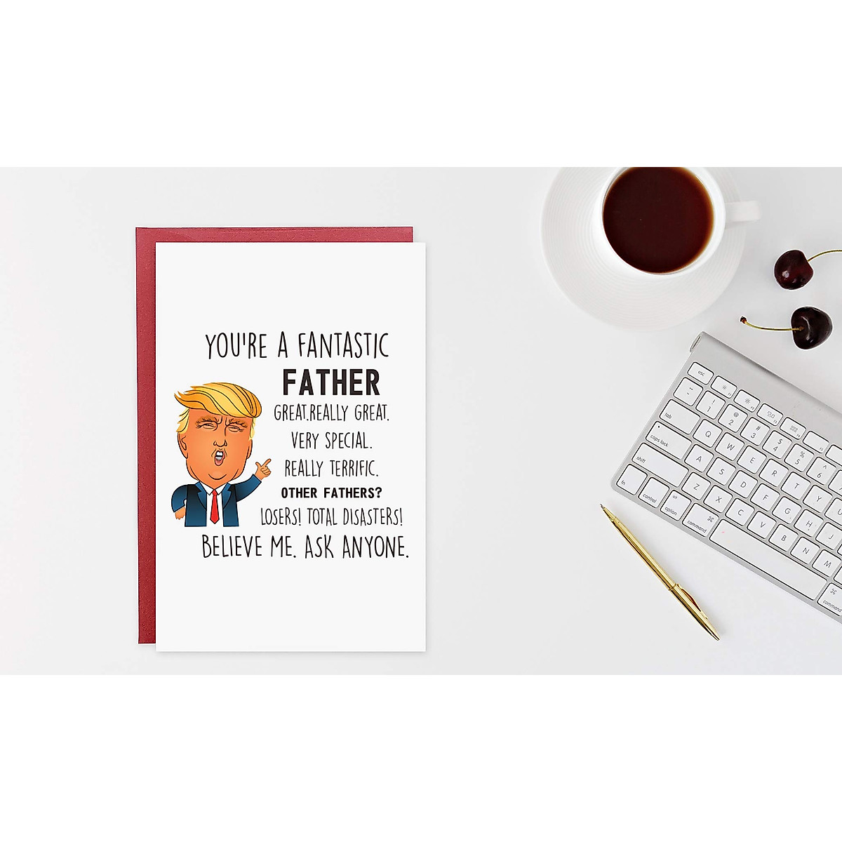 Gonzey Funny Father's Day Card,Trump Father,Dad Birthday,Humorous Greeting Cards