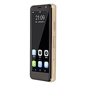 UBEF 3.5 Inch Mobile Phone Unlocked 4G Compact Mobile Phone for Students (Gold)