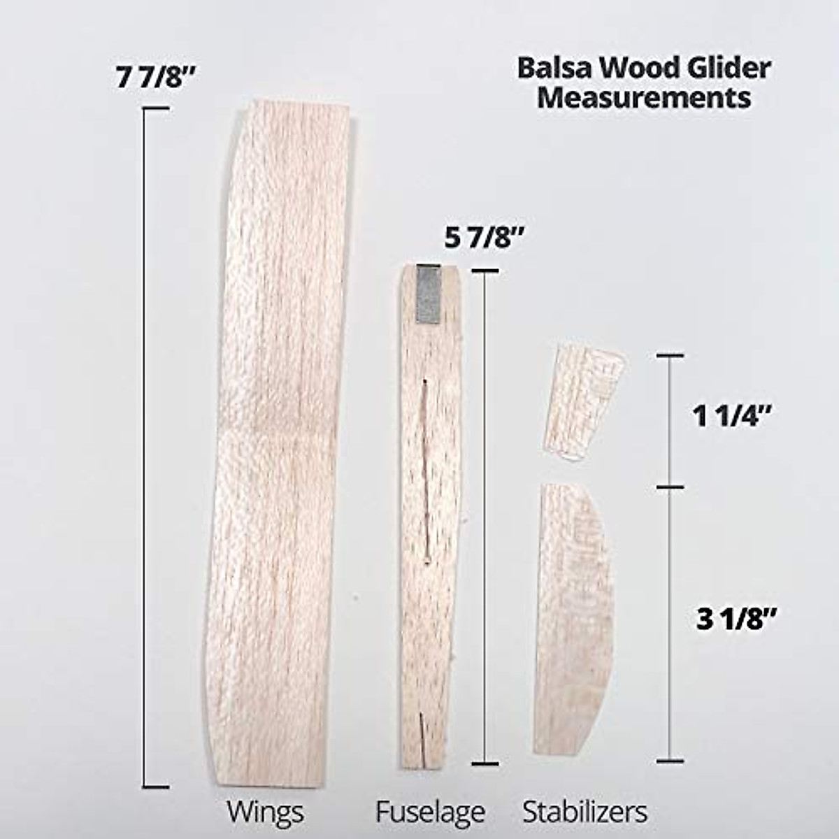 S&S Worldwide Balsa-Wood Top Gun Glider Model Planes. Assemble Planes and Decorate with Paints or Markers. Perfect for Field Days, Summer Camps, STEM Activities and Birthdays, Beige (Pack of 36)