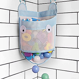 Tudikir Baby bath toy holder Bath Toy Organizer,bath toy storage for tub,Corner Hang Suspension Bath Toy Holder Large Capacity Multi Use Corner Shower,bath toy storage-Quick Drying