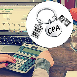 Gzrlyf CPA Keychain CPA Gifts Certified Public Accountant Gifts Coworker Employee Appreciation Gifts (Keychain)