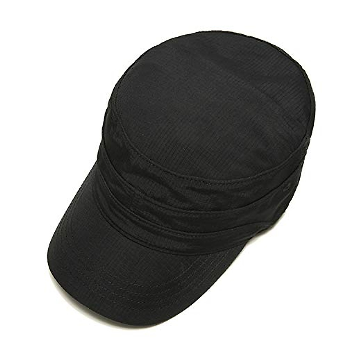 COOLSOME Military Hat Army Cap Basic Daily Wear Breathable Quick Dry Cadet Style (Black)