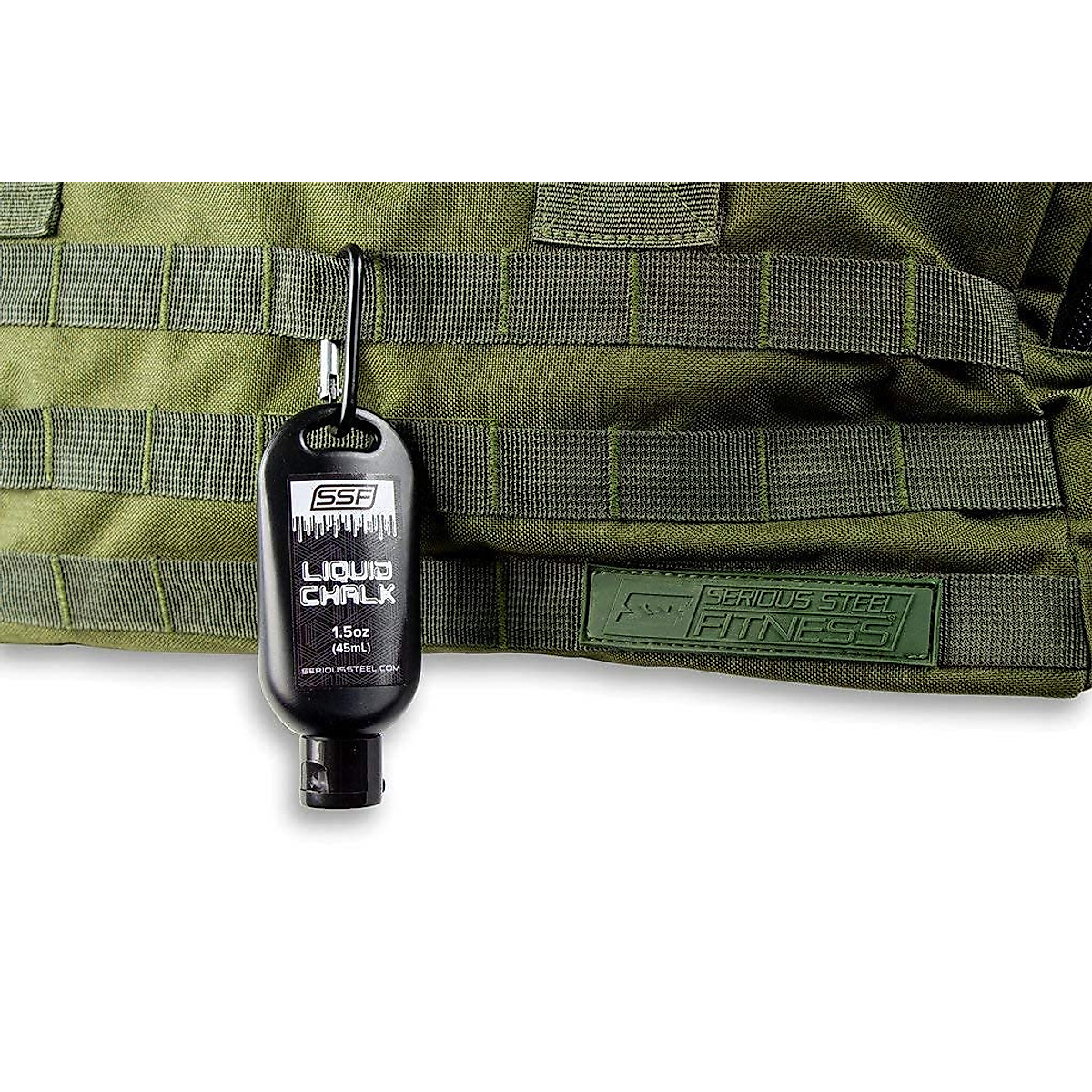 SERIOUS STEEL FITNESS Liquid Chalk/Weightlifting Liquid Chalk (1.5 oz / 45 ml) Powerlifting, Weightlifting, Rock Climbing, Cross Training Chalk