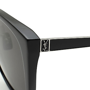 Saint Laurent SL M71/K 001 Black Plastic Cat-Eye Sunglasses Black Lens