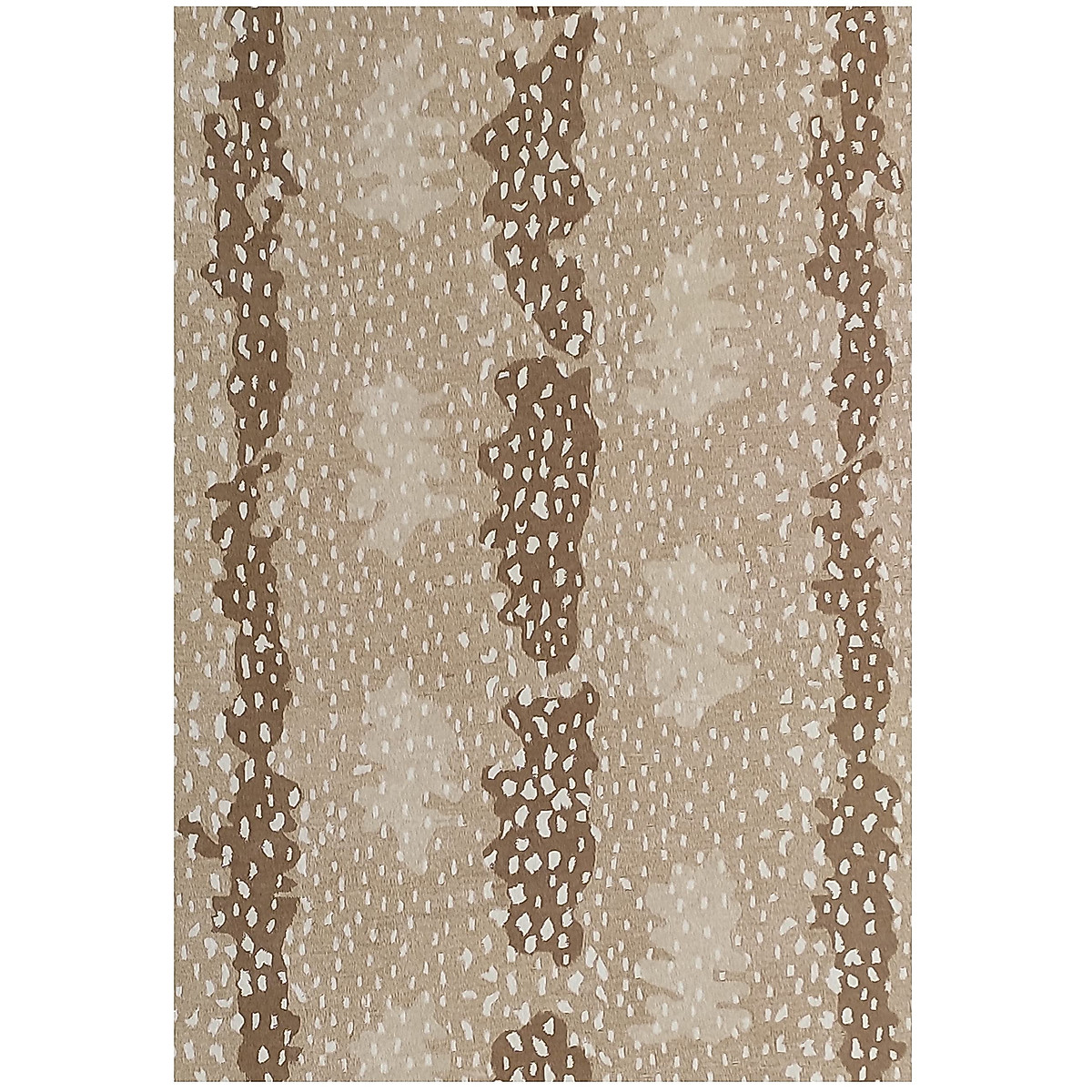 Handmade Area Rug Antelope Cheetah Hand Tufted Wool Animal Design Beige 3x5 5x8 8x10 9x12 2.5x8 (5 feet x 8 feet)
