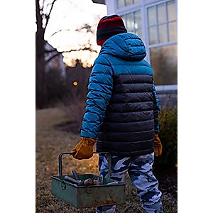 G & F Products 5013M JustForKids Kids Genuine Leather Work Gloves, Kids Garden Gloves, 4-6 Years Old