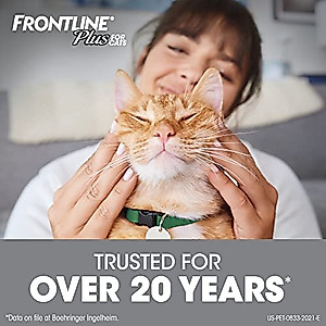 FRONTLINE Plus For Cats and Kittens Flea and Tick Treatment, 3 Doses