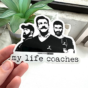 Funny Die Cut Bumper Stickers, Car Art, Bike Vinyl, Weatherproof (My Life Coaches)