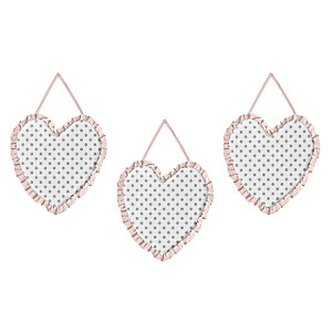 11 pc. Blush Pink, Grey and White Watercolor Floral Baby Girl Crib Bedding Set by Sweet Jojo Designs - Rose Flower Polka Dot