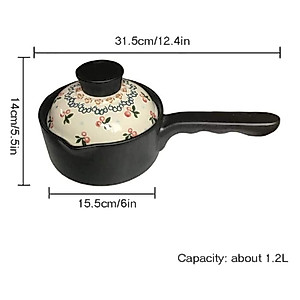 Casserole Pot With Lid Handles Ceramics Casserole Moroccan Tagine For Home Kitchen Housewarming Gift 22.5.26