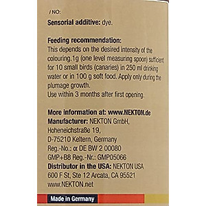 Nekton-R Enhances Red Color in Birds, 35gm