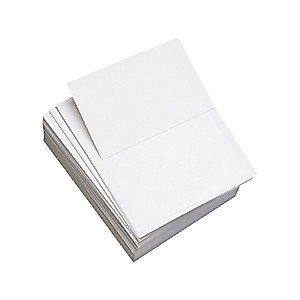 Lettermark Custom Cut-Sheet Copy Paper, 92 Bright, Micro-Perforated 5.5" from Top, 20lb Bond Weight, 8.5 x 11, White, 500/Ream, 5 RM/CT