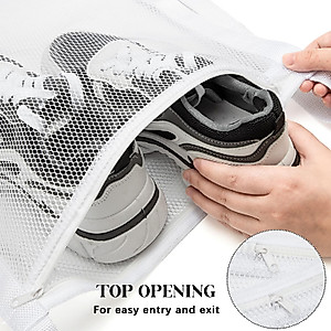 2 Pack Shoe Dryer Rack inside Dryer, 16.3x16.3 Inch, Shoe Dryer Bag, Sneaker Dryer Bag with Zipper and Strap for Most Dryers Door