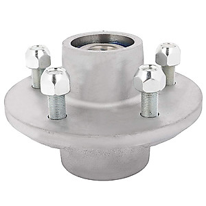 ECCPP Boat Trailer Hub Kit 5 Bolt 1 1/16 x 1 3/8 44649 x 68149 Silver Tapered Spindle Galvanized 3500lb