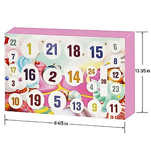 Advent Calendar 2023 - Christmas Countdown Calendars 24 Days of Surprises with DIY Fluffy Slime Kit Funny Gifts Toy for Toddler Kids Teens Girls 4 5 6 7 8 9 10 11 12 Year Old Pink