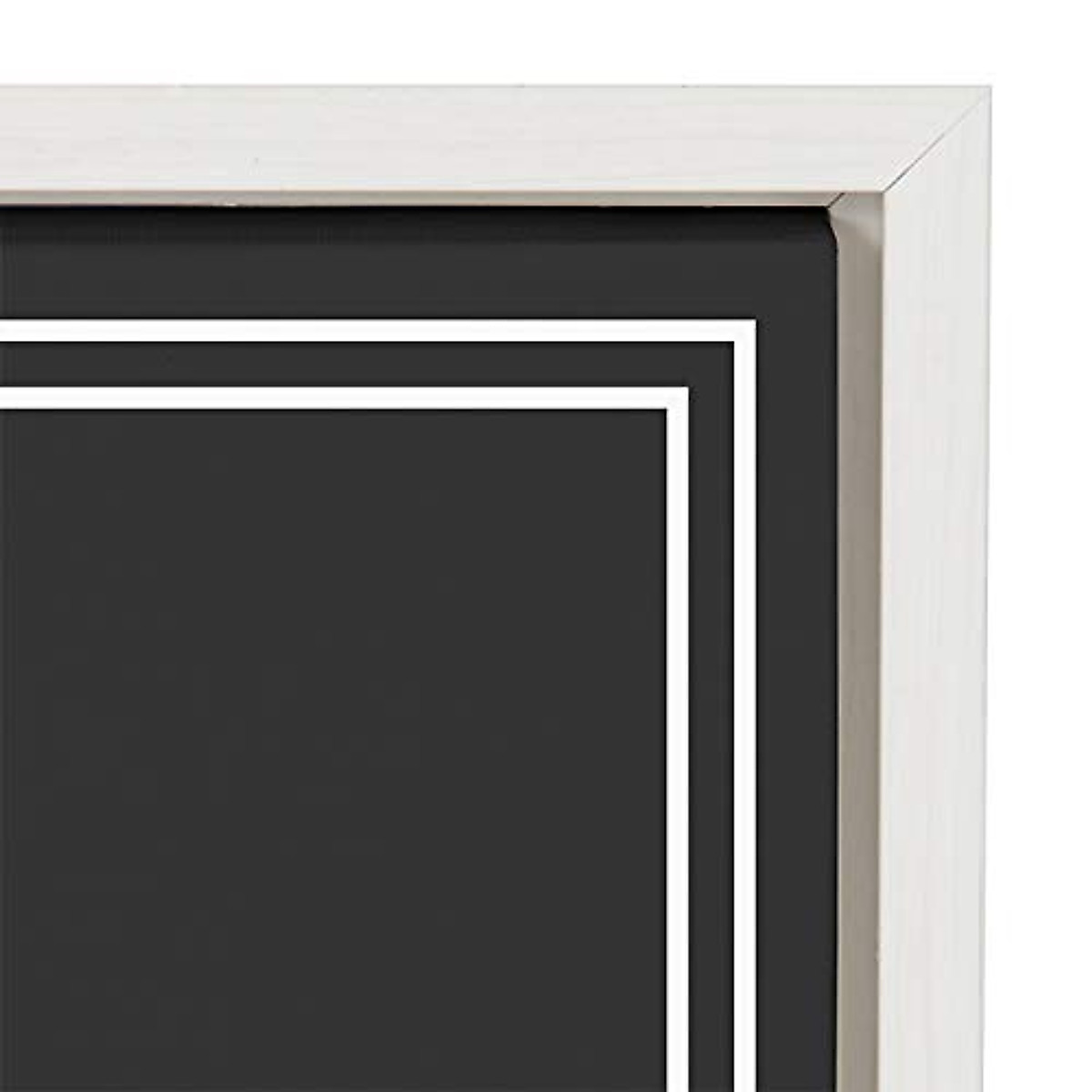 Kate and Laurel Sylvie Wash Dry and Fold Framed Canvas Wall Art by Maggie Price of Hunt and Gather Goods, 18x24 White, Retro Laundry Sign for Wall