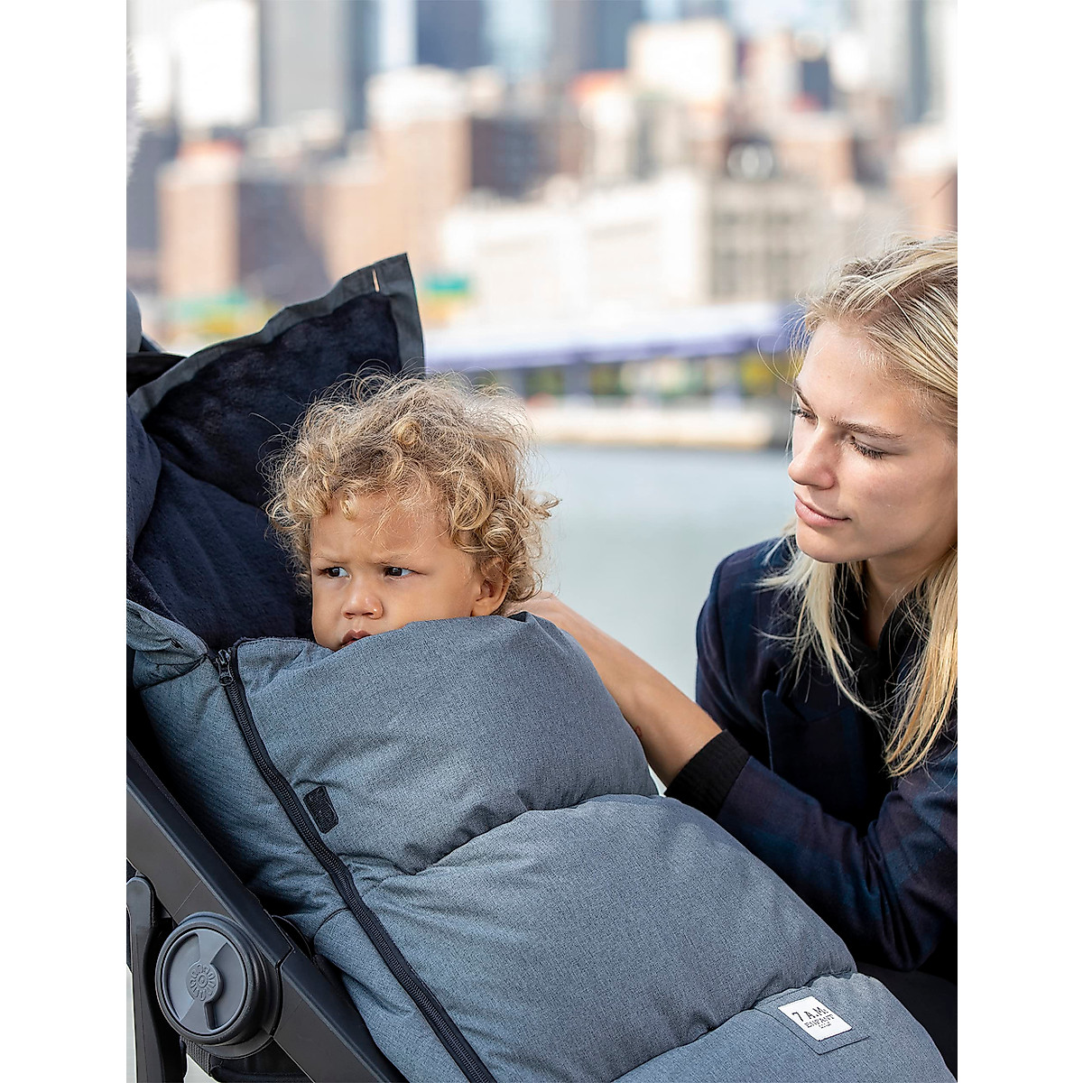 7AM Enfant Universal Stroller Footmuff - Water Repellent Winter Bunting Bag for Strollers & Car Seats, Soft Micro-Fleece & Plush Lined Stroller Footmuff for Baby Boy & Girl | TundraPOD