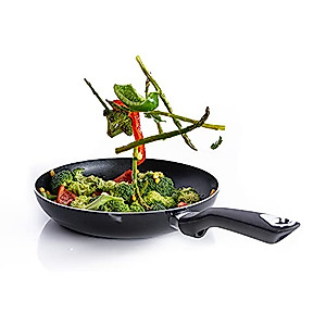 IMUSA USA Black 10" Nonstick Bistro Saute Pan