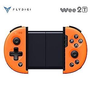 FLYDIGI Wee2T Mobile Game Controller Telescopic for Android of MOBA, Unique Tensile Design, Compatible with The Mobile of 3.5-6.3 Inch (75-165mm). Not Support iOS 13.4 and Above