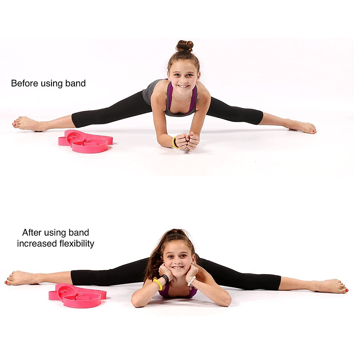 Ballet Stretch Band for Dance, Gymnastics, Cheerleading, Pilates. Improves Elastic Flexibility and Enhances Daily Stretching - Designed by PS Athletic