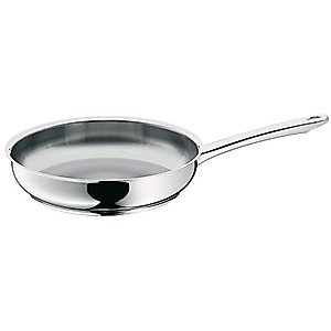 WMF Frying pan uncoated Ø 20cm Profi Made in Germany Pouring Rim Stainless Steel Handle Cromargan Stainless Steel Suitable for Induction Dishwasher-Safe