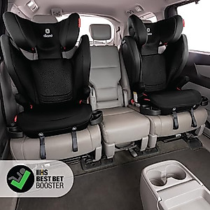 Diono Monterey 4DXT Latch, 2-in-1 High Back Booster Car Seat with Expandable Height, Width, Advanced Side Impact Protection, 8 Years 1 Booster, Black