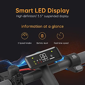 NAVEE Electric Scooter V50, 31 Miles Range & 20 MPH Speed, 700W Max Power, 10" Pneumatic Tires, E-ABS and Rear Disk Brake, IP55 Waterproof, Handle Folding Electric Scooter for Adults