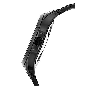 AX ARMANI EXCHANGE Men's Slim Stainless Steel Watch, Color: Black (Model: AX2144)