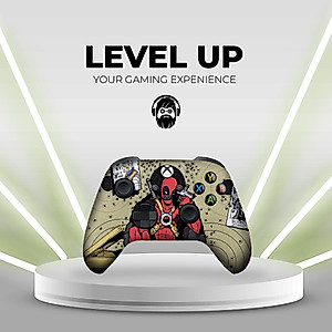 DreamController Deaddpool Headshot Custom X-box Controller Wireless compatible with X-box One/X-box Series X/S Proudly Customized in USA with Permanent HYDRO-DIP Printing (NOT JUST A SKIN)