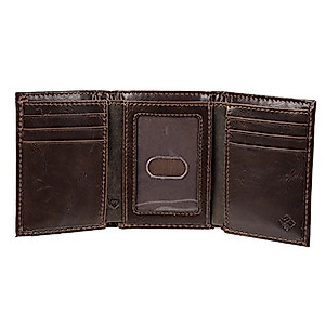 Columbia Men's RFID Blocking Lofton Trifold Security Wallet, Brown, One Size