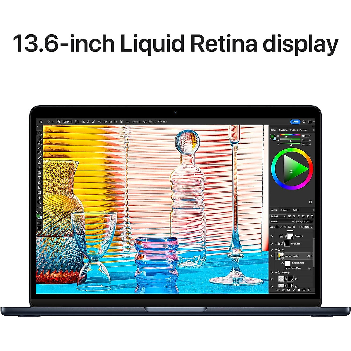 2022 Apple MacBook Air with Apple M2 Chip with 8-Core CPU (13-inch, 8GB RAM, 1TB Storage) (QWERTY English) Midnight (Renewed)