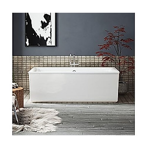 KOHLER K-T97328-4-BN Purist Floor-Mount Bath Filler with Handshower, Brushed Nickel,37.00 x 7.93 x 12.06 inches