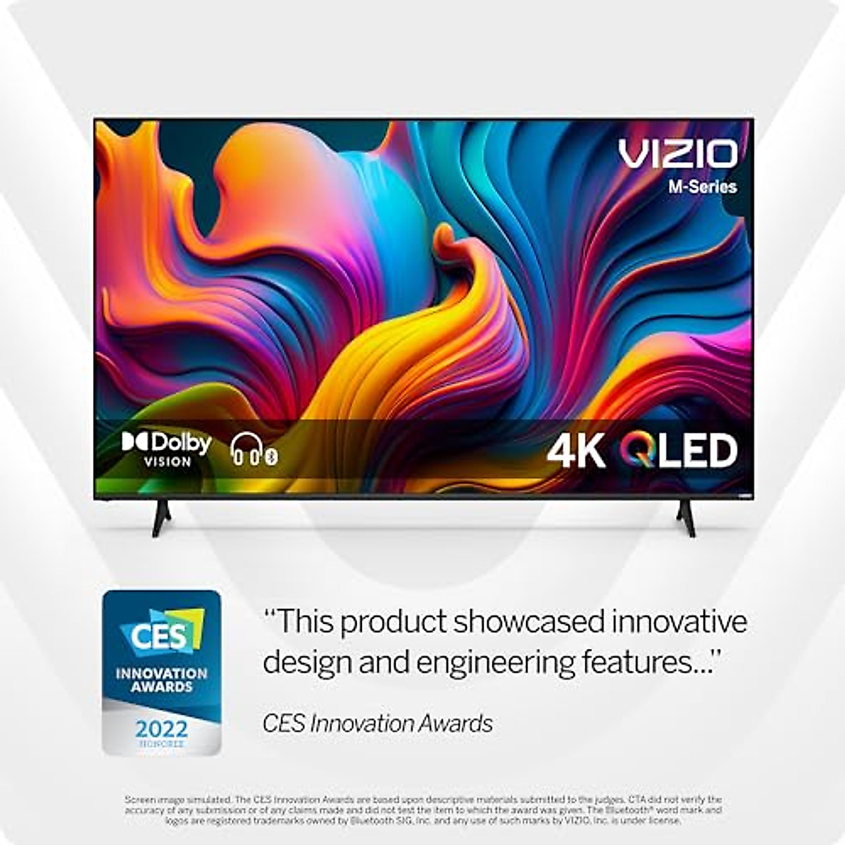 VIZIO 55-Inch M-Series 4K QLED HDR Smart TV with Voice Remote, Dolby Vision, HDR10+, Alexa Compatibility, VRR with AMD FreeSync, M55Q6-J01, 2022 Model