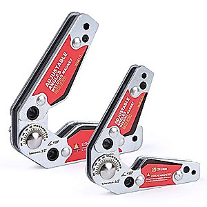 LISHUAI New Adjustable Angle(20°~200°) Welding Magnet clamp,Welder Tool Accessories (Small)