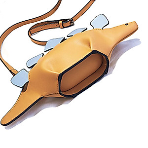 LA CHA Womens Purses Crossbody Dinosaur Clutch Handbags for Girls (White)