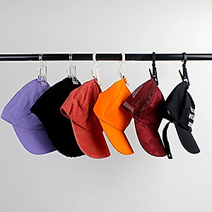 VinBee 20 PCS Super Strong Plastic Home Travel Swivel Hanging Laundry Hooks Clip - 4.3 Inches (Black)