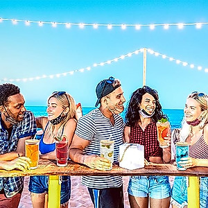 Set of 8 Glass Cups with Bamboo Lids and Straws 16oz Ribbed Glassware Set Drinking Glasses Highball Tumbler Airtight Lid Juices Iced Coffee Cups Mason Jar Drinking Cup for Cocktail Smoothies Soda Tea