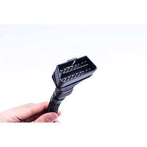 OBD II Cable OBD2 16pins Male 1 to 2 Female Splitter Y Cable 20awg Thick Wire Underdash Splitter Cable