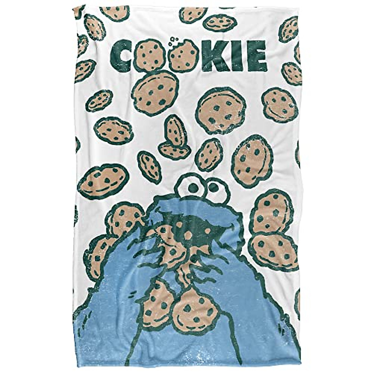 Sesame Street Cookie Crumble Silky Touch Super Soft Throw Blanket 36" x 58"