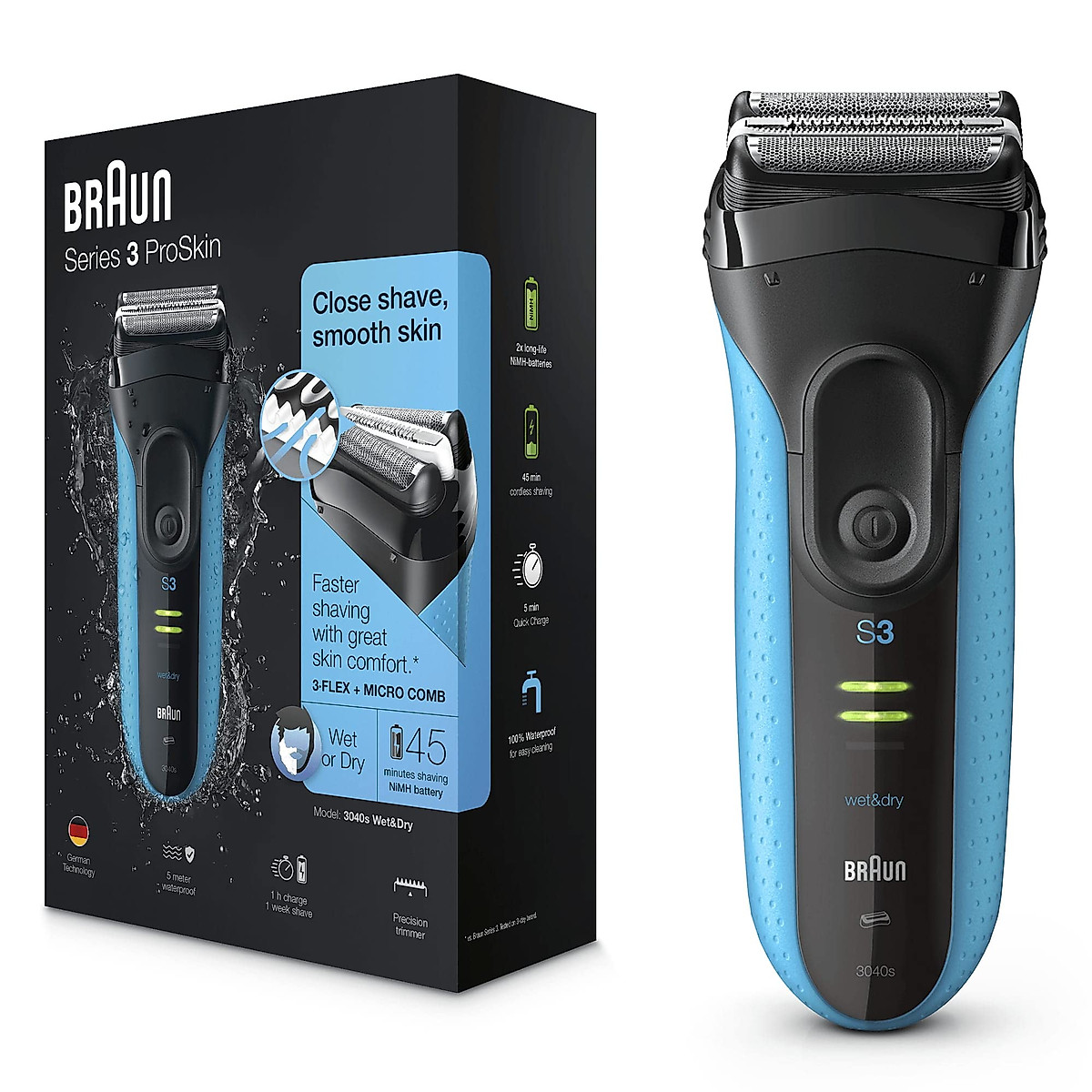 Braun 340s Series 3 Wet and Dry Shaver Shaving System