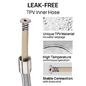 Sepaitek 38 inch Commmercial Faucet Repalcement Hose for Pre Rinse Faucet Sprayer, Commercial Faucet Parts Stainless Steel Flexible Hose for Restaurant Hospital Dishwasher, Leak-Free and Durable