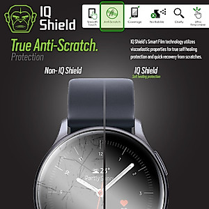 IQShield Screen Protector Compatible with Samsung Galaxy Watch Active2 (44mm, 2019)(6-Pack) LiquidSkin Anti-Bubble Clear TPU Film