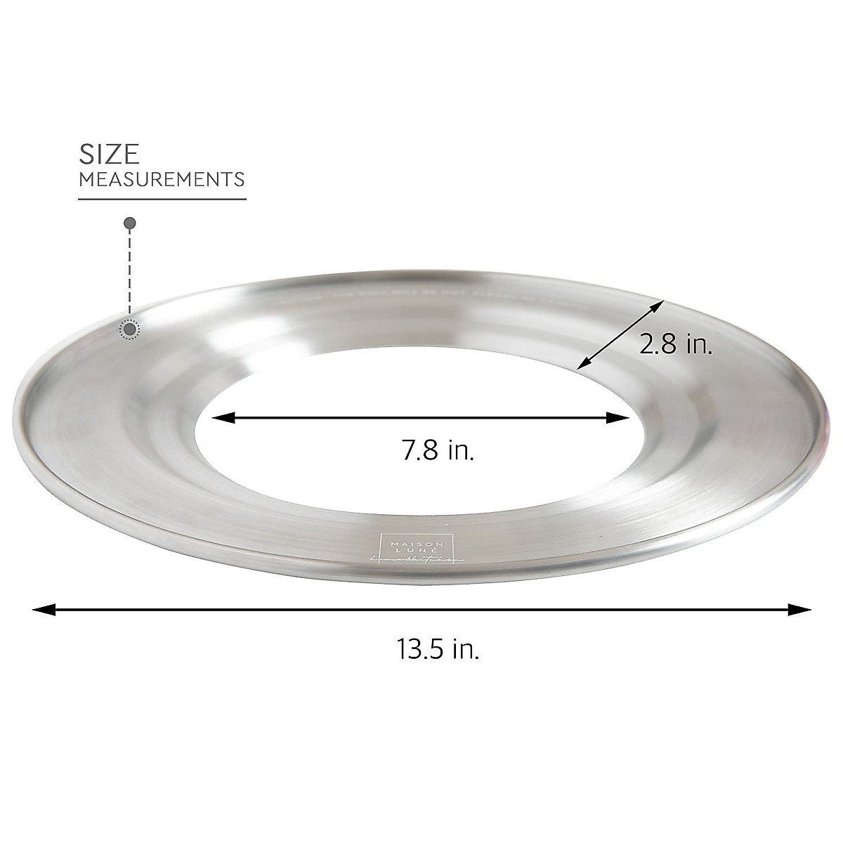 Maison Lune New Coated Steaming Ring - Cooking Adapter for 8-13 Inch Bamboo Steamer, Round Brush Included