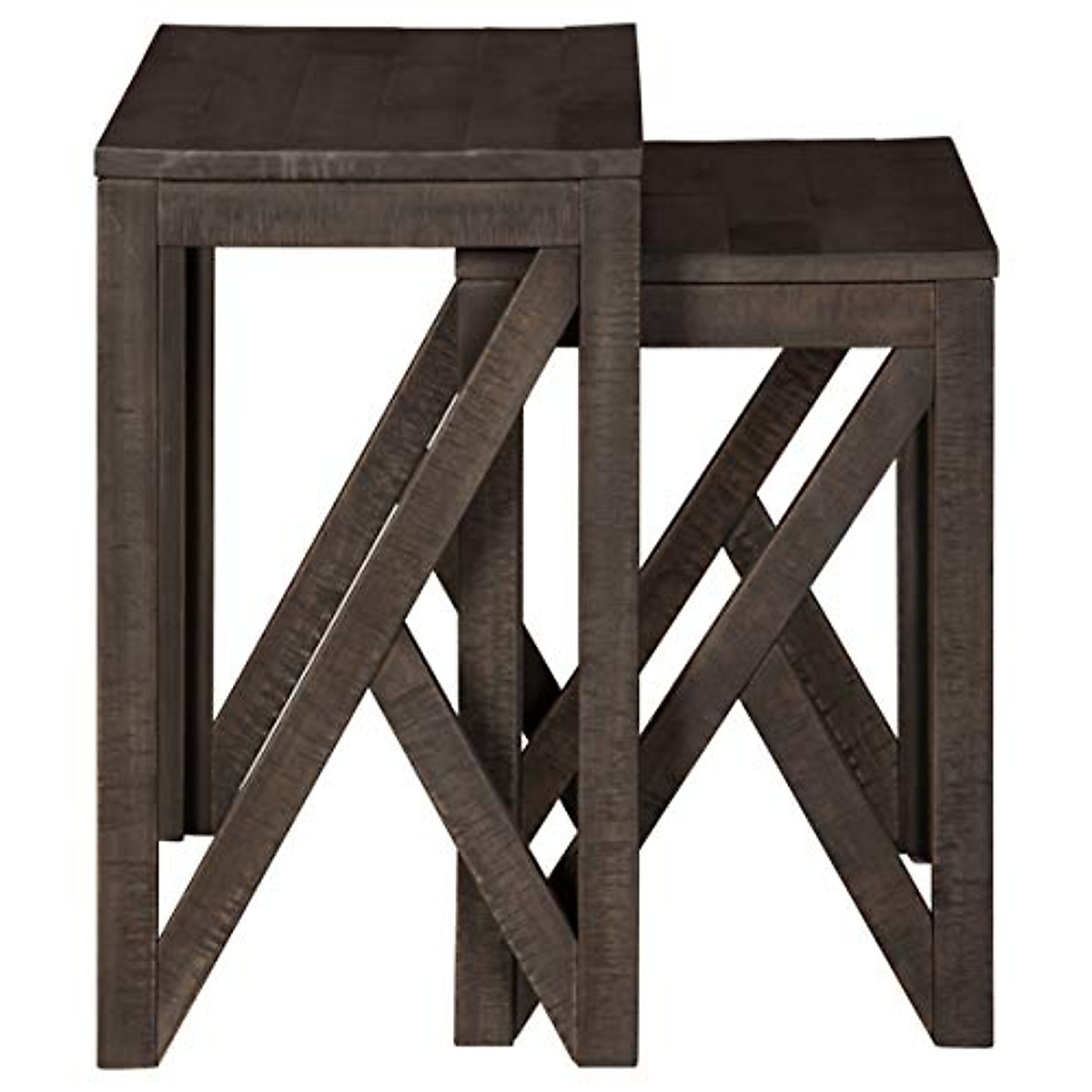 Signature Design by Ashley Emerdale Rustic Nesting Accent Table Set, Brown