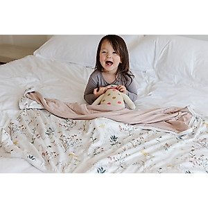 Pobi Baby Premium Baby Blanket, Soft Stretchy Quilt for Babies, Toddlers, Kids (Wildflower)