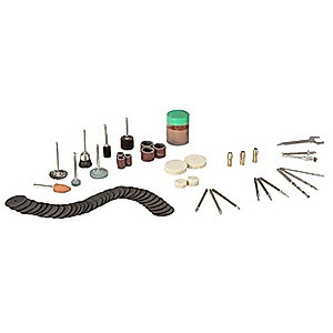 Genesis GLRT08B-65 8V Variable Speed Rotary Tool with Removeable Lithium-Ion Battery Pack, Charging Stand, 120-Volt ETL Wall Adapter, and 64-Piece Universal Accessory Set