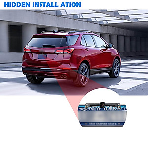 neynavy 1 PC Car Rear View Camera License Plate Bracket, Universal Car Dash Cam Mirror Camera Kit Rearview Camera Mount, Installation Holder for Backup Camera Reverse Camera (Black)