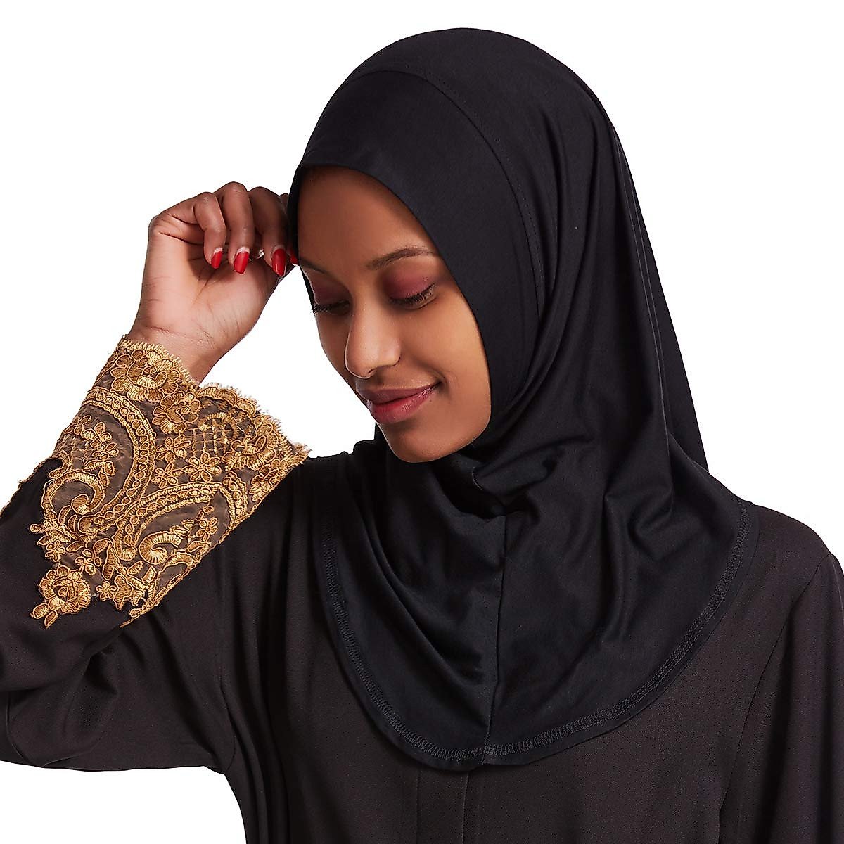 XINNI Women Muslim Turban Lady Adjustable Hijab Islamic Stretch Elastic Head Cover